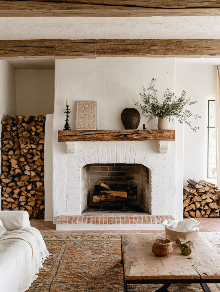 Fall in Love 💖 with These White Rustic Living Rooms 🌿