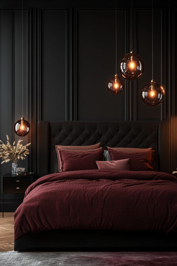 Stunning Dark Bedroom Looks You Need to See! 🖤