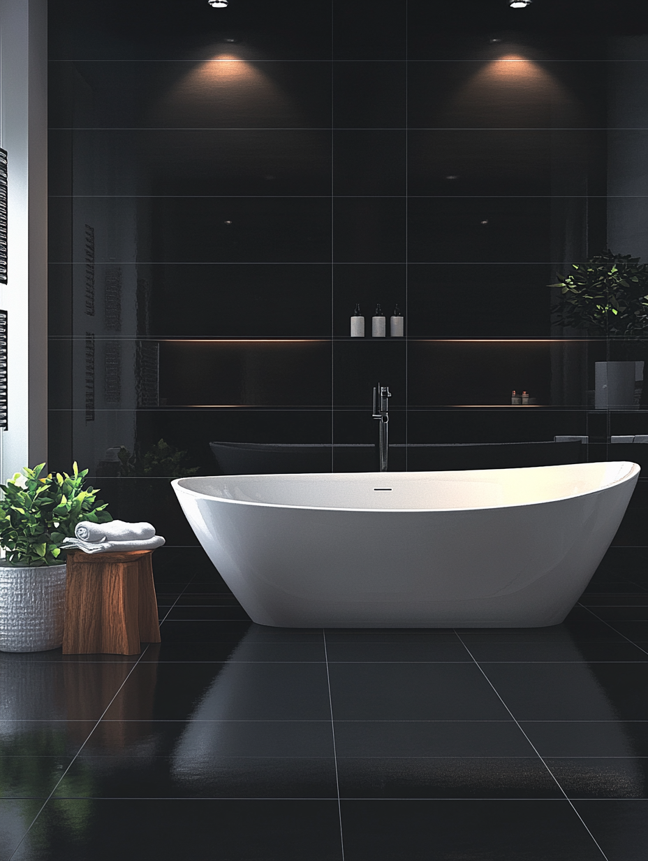 🖤 15 Dark Tile Bathroom Ideas You’ve Never Seen Before!