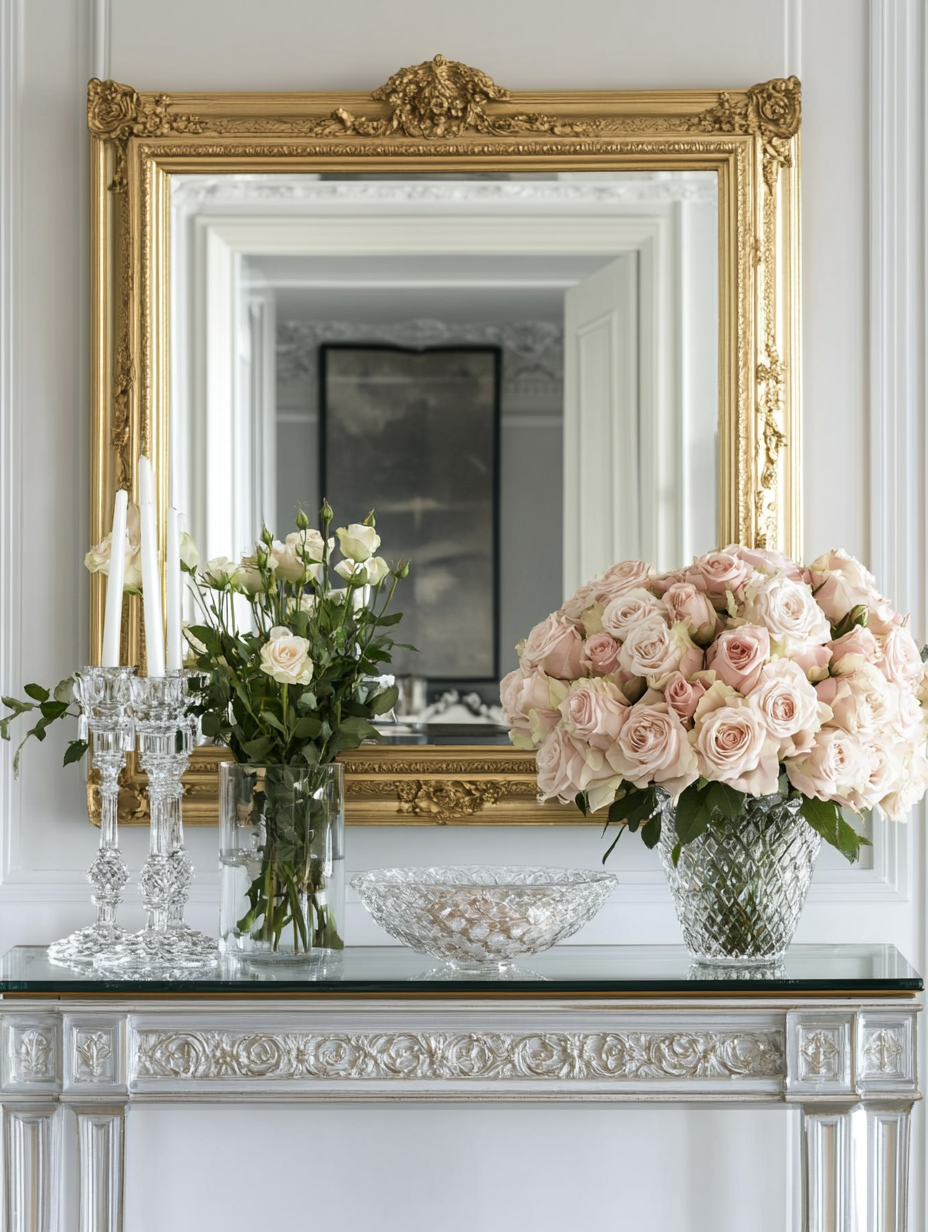 🌟 Entryway Goals: Stunning Mirror & Console Inspo! 🏡